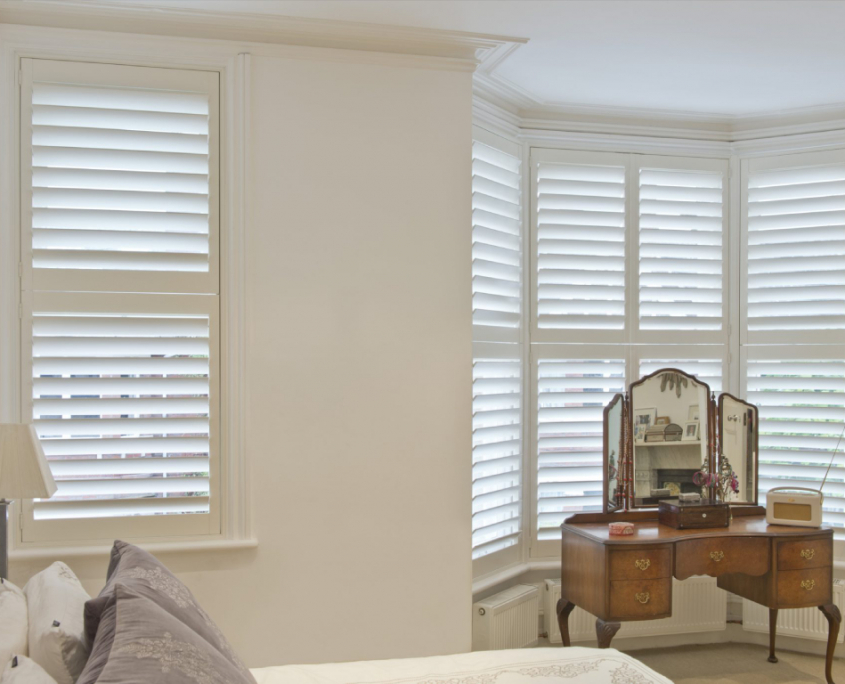 Living Room Window Wooden Shutters in Dubai | Shutters Dubai
