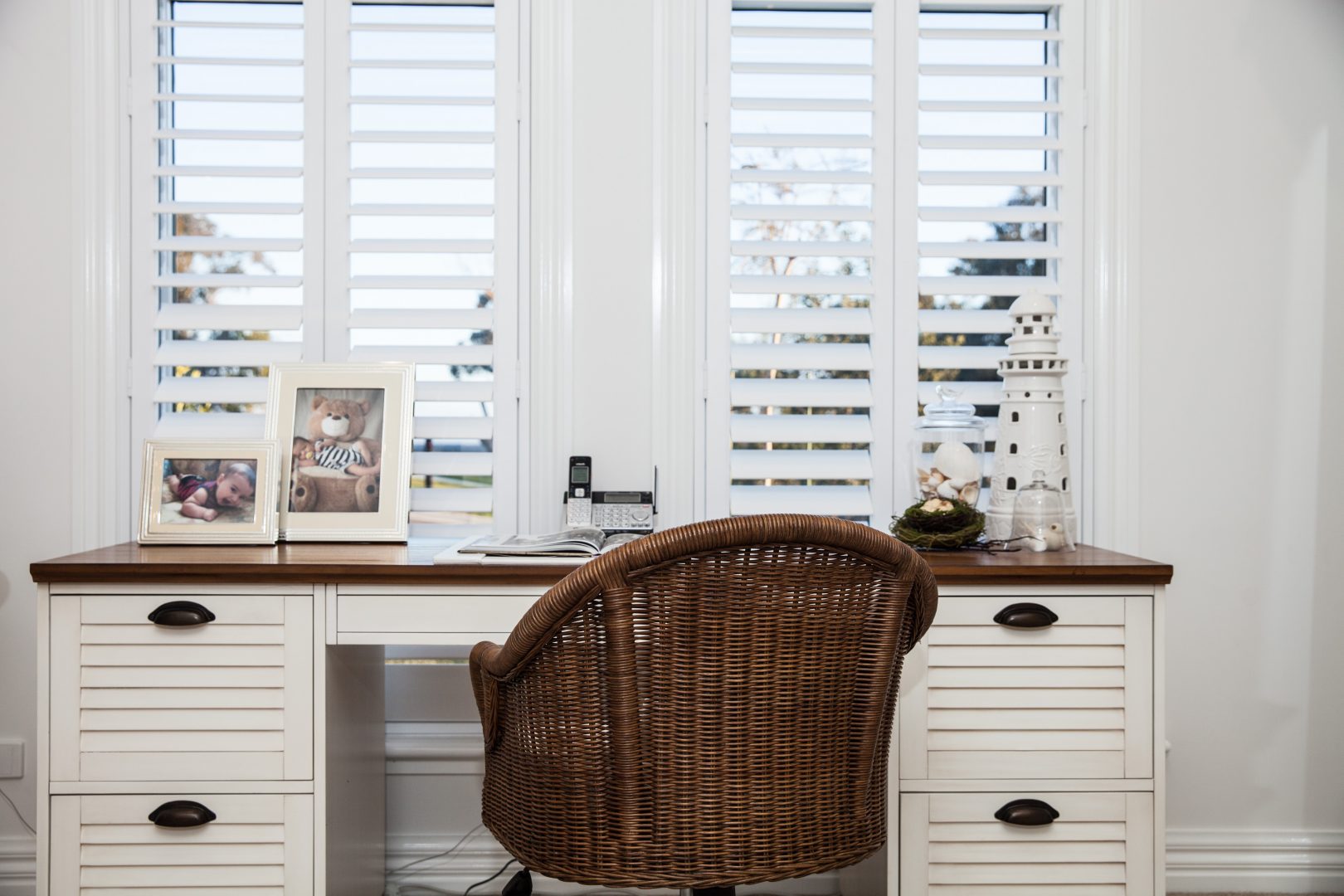 Study Room Wooden Shutters in UAE | Shutters Dubai